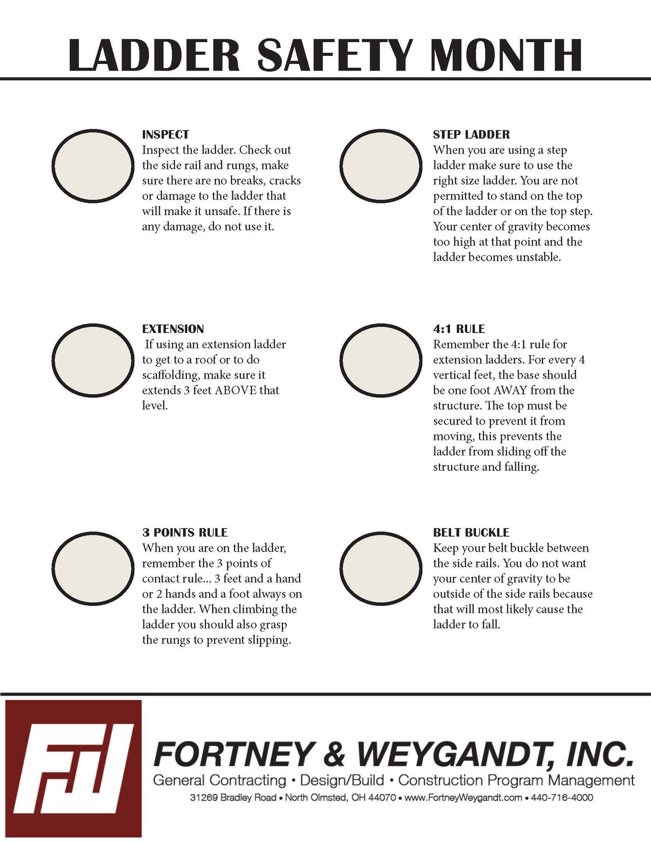 March: Ladder Safety Month